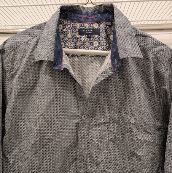 Ted Baker London | Shirts | Ted Baker Dot Button Down Shirt | Poshmark